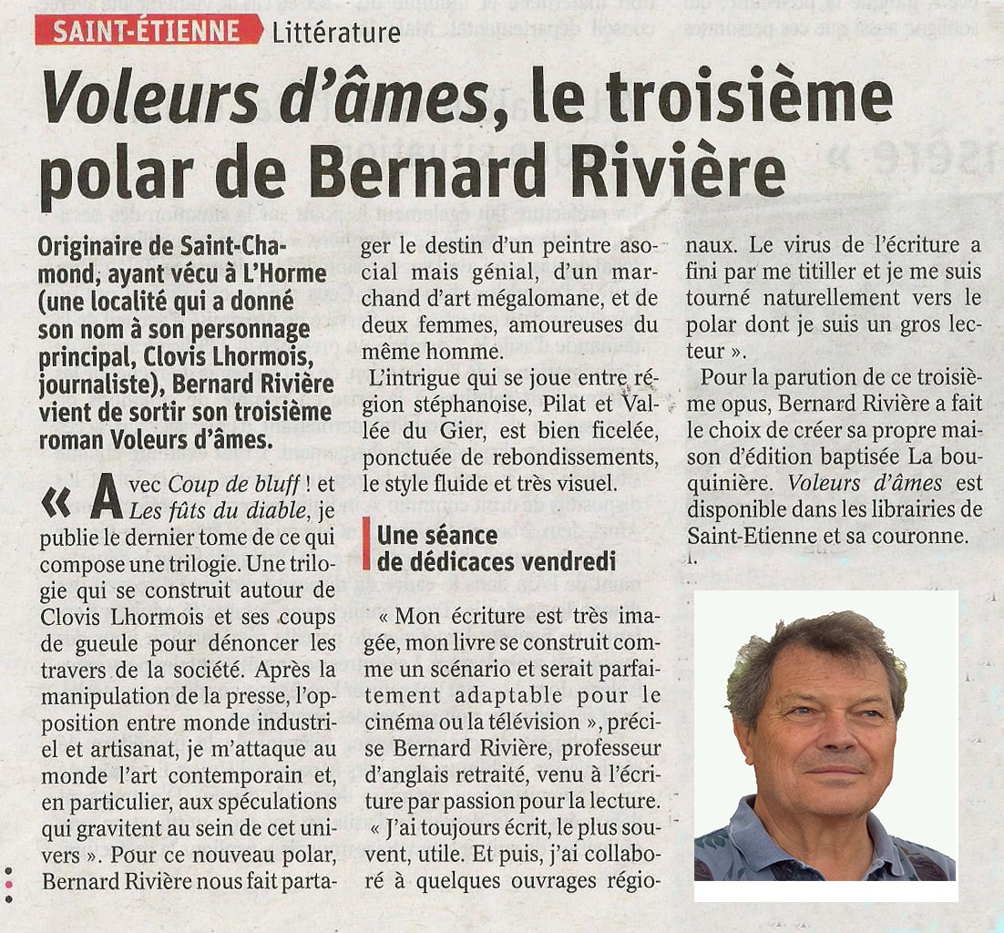 Rencontre et séance de dédicaces avec Bernard Rivière